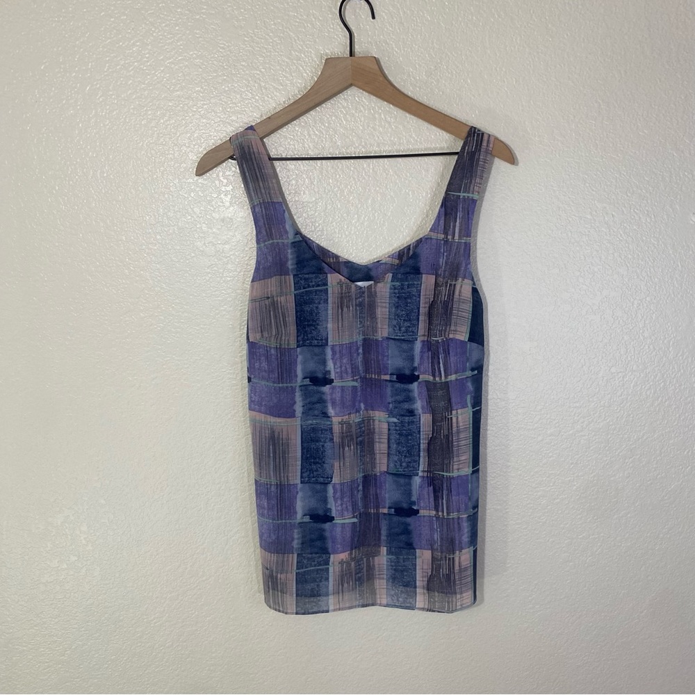 Cabi Cami Tank Top Quiz Plaid Lined Adjustable Strap … - Gem